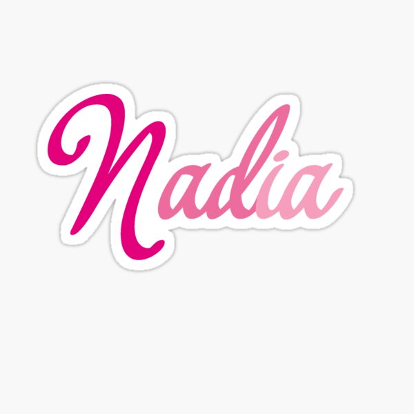 "Nadia" Sticker by Shalomjoy | Redbubble