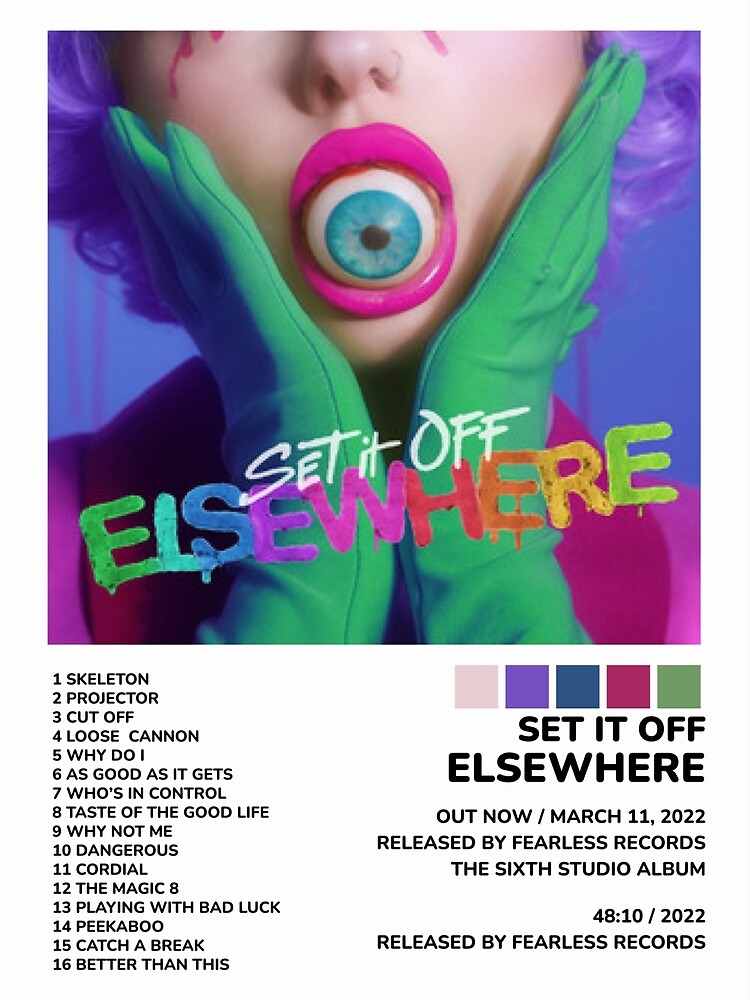 "Elsewhere Set It Off Album Poster" Poster for Sale by TheseTwoWindows ...