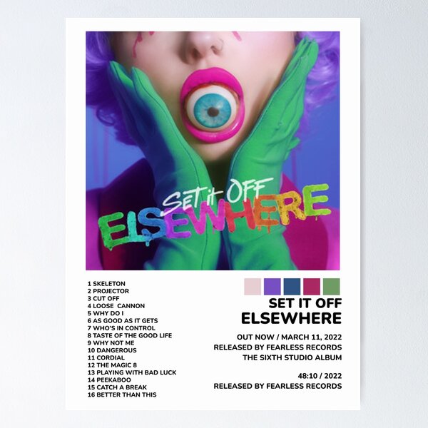 "Elsewhere Set It Off Album Poster" Poster for Sale by TheseTwoWindows ...