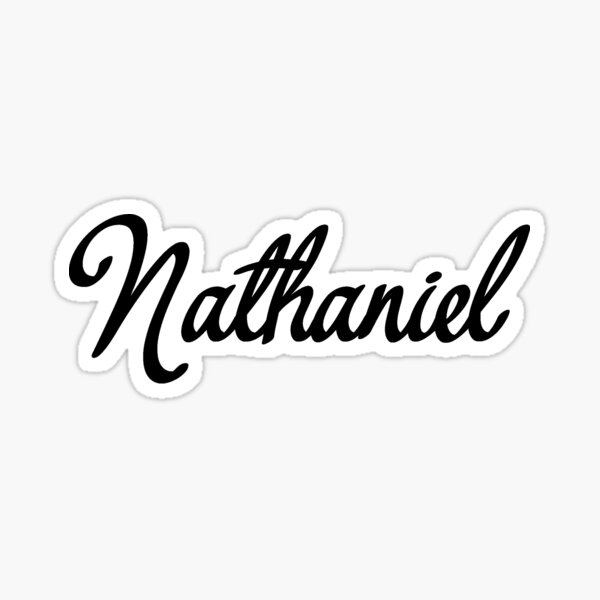 "Nathaniel" Sticker for Sale by Shalomjoy | Redbubble