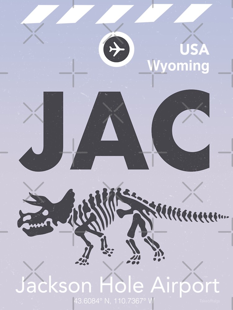 "JAC Jackson Hole airport US" Sticker by Aviators | Redbubble