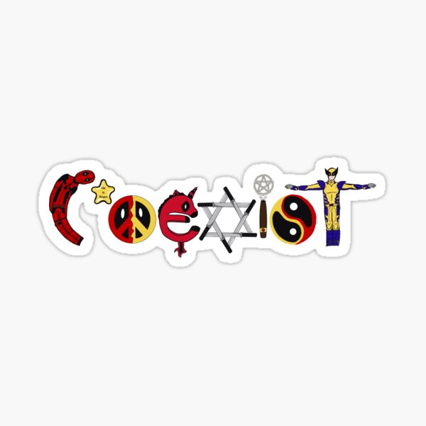 "Deadpool Coexist " Sticker for Sale by HaileySattler | Redbubble