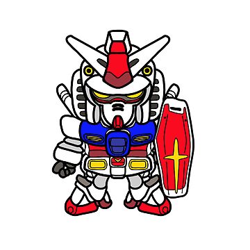 "RX-78-2 Lolo Gundam Chibi" Sticker for Sale by Setsun4 | Redbubble