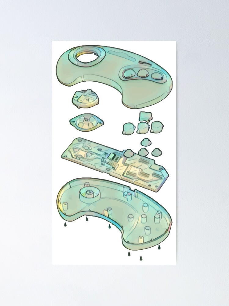 "Joystick Explode" Poster for Sale by bespired | Redbubble