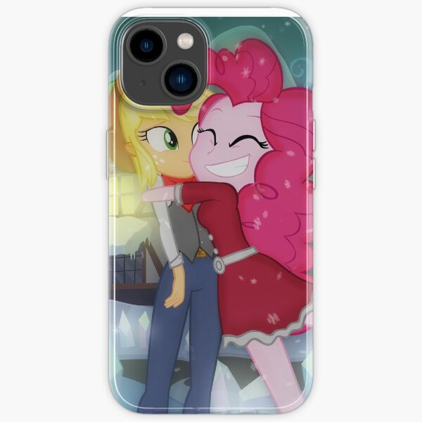 "Equestria Girls Christmas: Applejack and Pinkie Pie" iPhone Case for ...