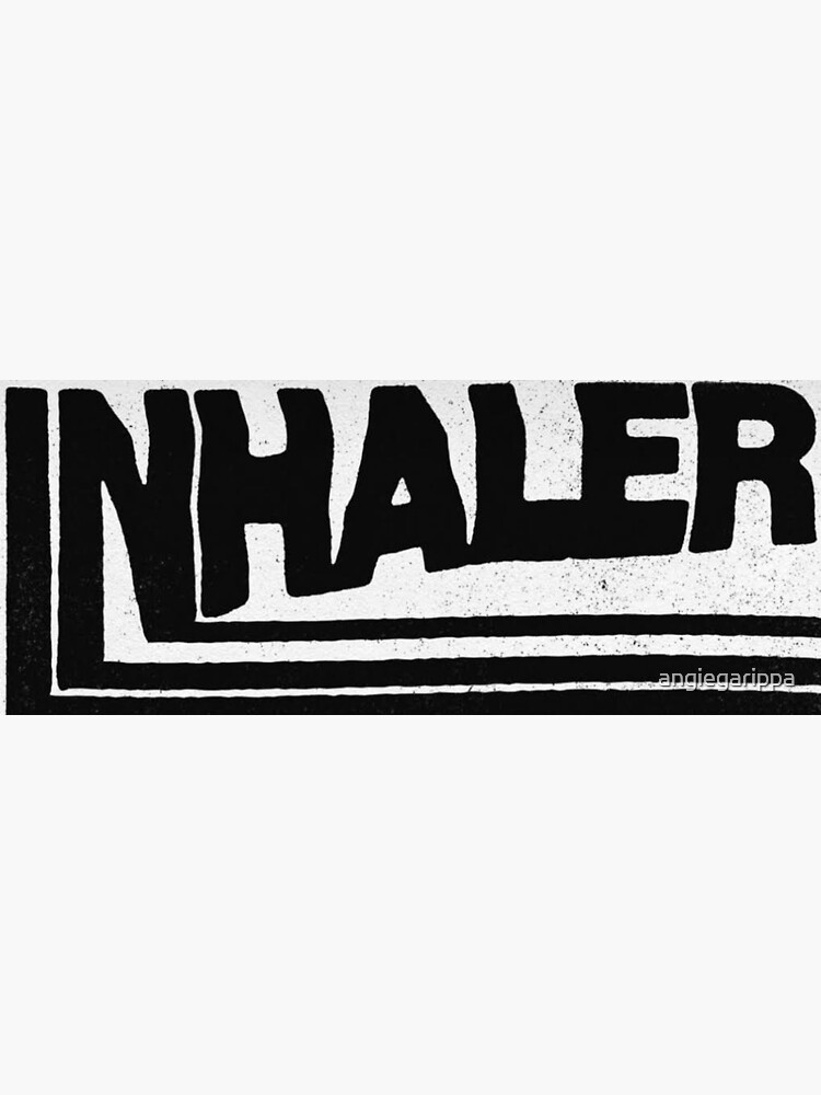 "Inhaler New Band Logo" Sticker for Sale by angiegarippa | Redbubble