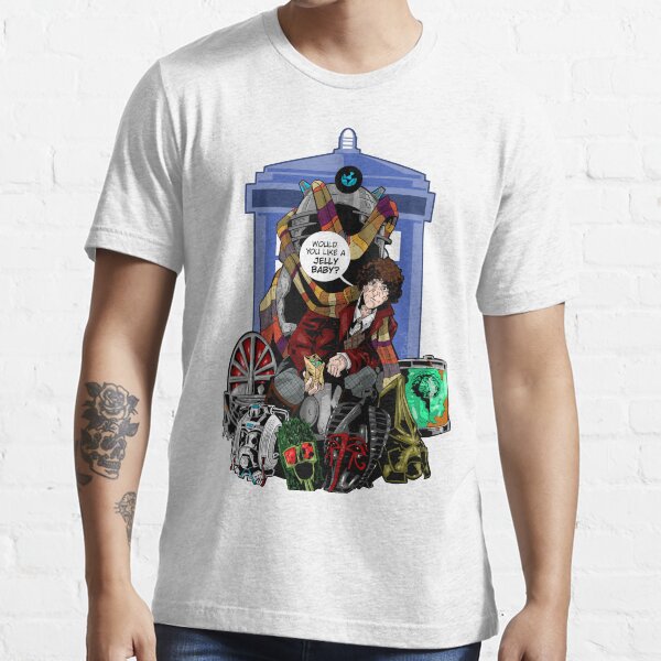 "The Fourth Doctor " T-shirt for Sale by RagnaroktpusInk | Redbubble ...