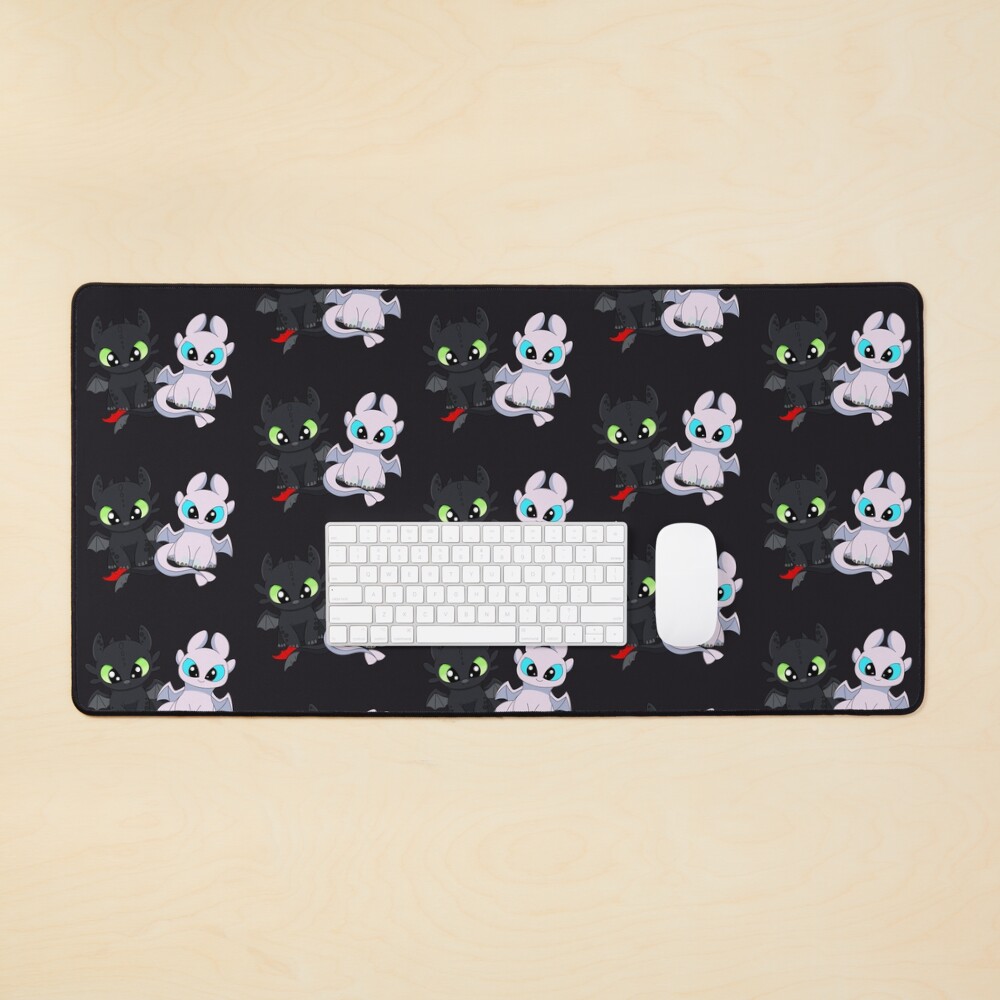 "Couple babies Toothless & Light fury Baby Dragons, night fury, httyd ...