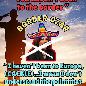 "Kamala Harris Border Czar" Sticker for Sale by WoodburyLake | Redbubble