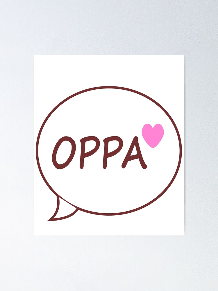 Póster «OPPA - Cute Korean Oppa» de panthera42 | Redbubble