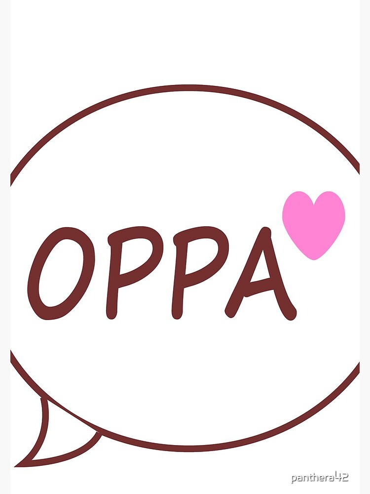 "OPPA - Cute Korean Oppa" Spiral Notebook by panthera42 | Redbubble