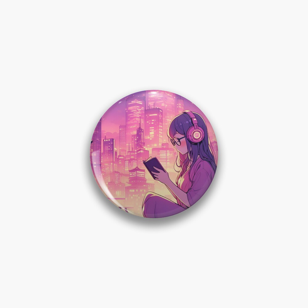 "lo-fi city girl" Sticker for Sale by PetiteJinx | Redbubble