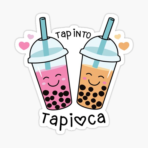 "Tap Into Tapioca: Boba Tea Bliss" Sticker for Sale by station-one ...