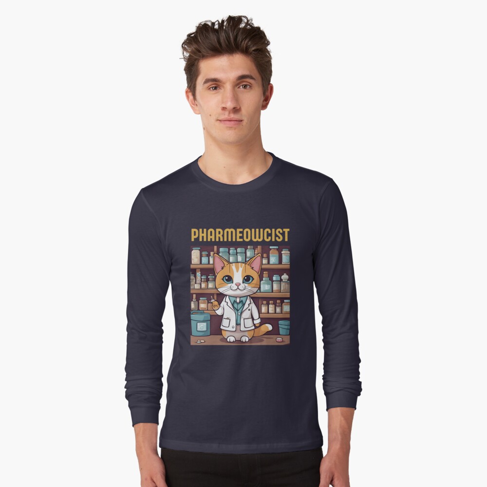 "Funny Pharmacist Cat " Sticker for Sale by sydney-syder | Redbubble