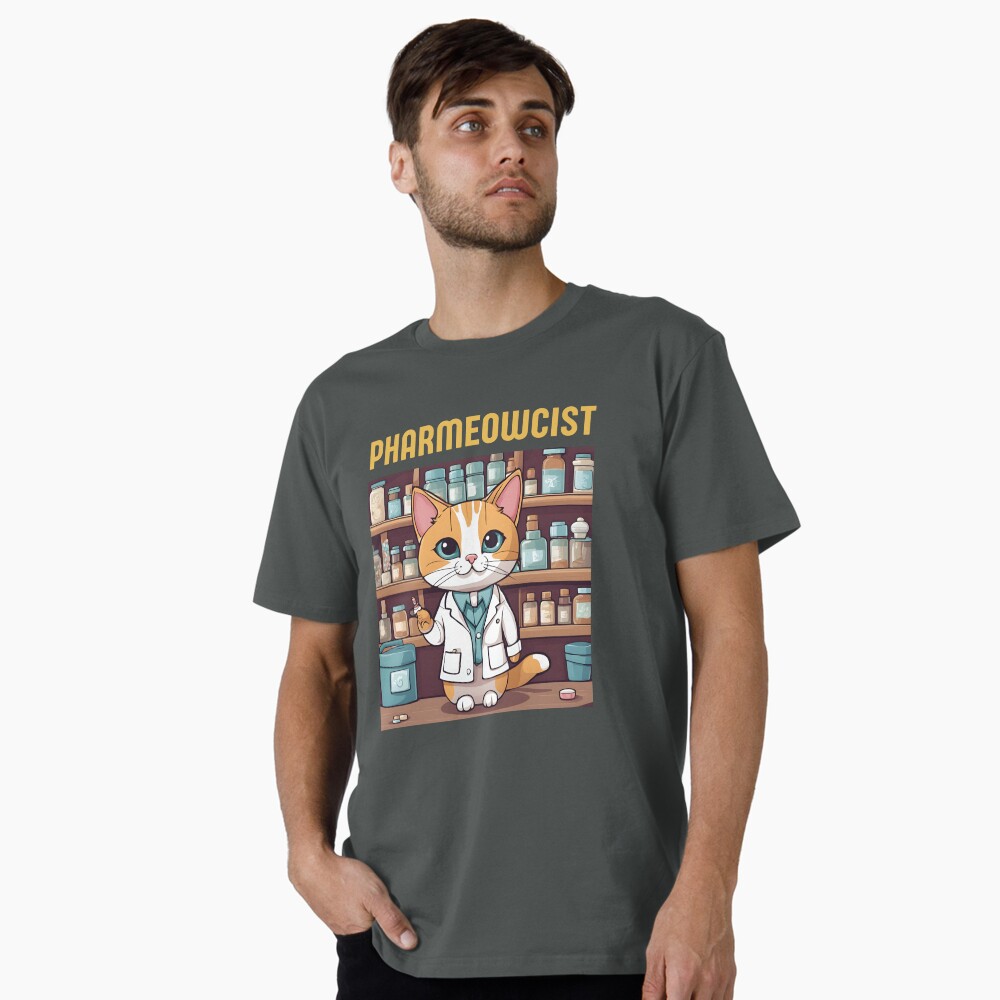 "Funny Pharmacist Cat " Sticker for Sale by sydney-syder | Redbubble