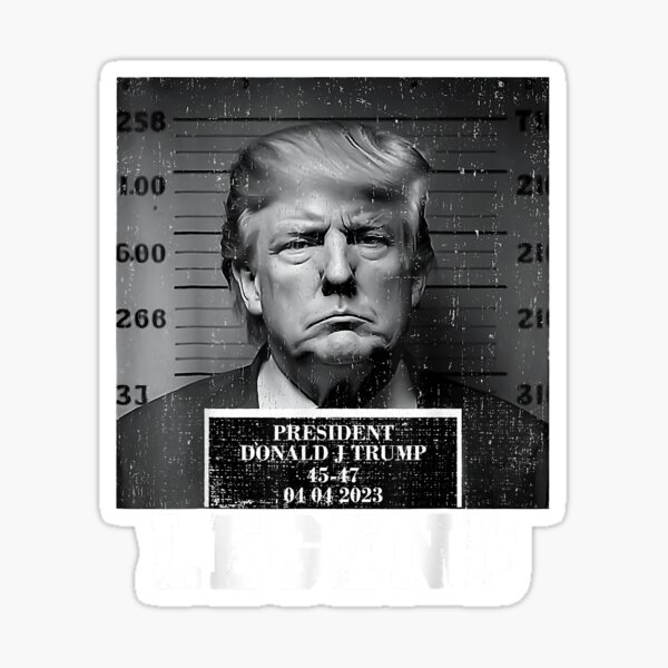 "2024 Mugshot President Legend Trumps " Sticker for Sale by ...