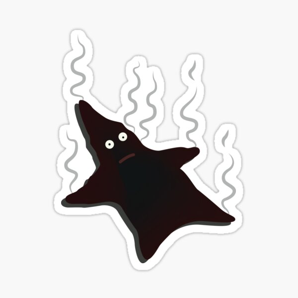 "Burned Patrick Star" Sticker for Sale by samuartshop | Redbubble