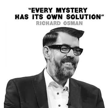 "Richard Osman Quote" Sticker for Sale by Pare Creatives | Redbubble