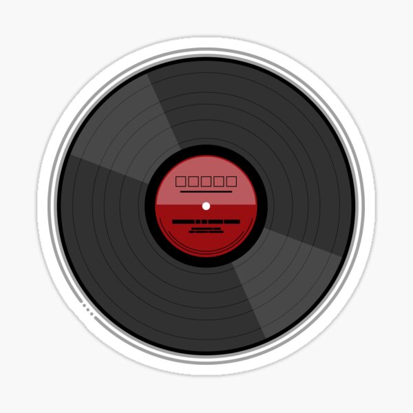 "Vinyl Record LP" Sticker for Sale by C-N-Designs | Redbubble