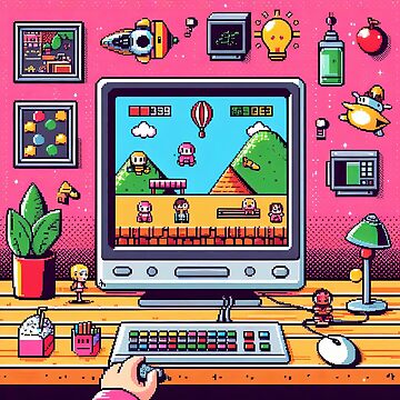 "Retro Arcade Game Pop Art Style" Sticker for Sale by artofuniverse ...