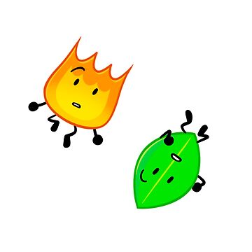 "Firey & Leafy stickers" Sticker for Sale by Dawntupon | Redbubble