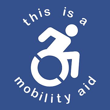 "circle style this is a mobility aid" Sticker for Sale by Rin-IR ...