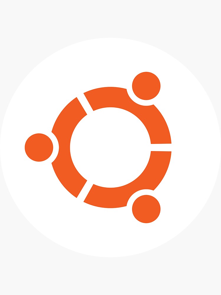 "Ubuntu OS Official Circle Of Friends Logo T-Shirt" Sticker for Sale by ...