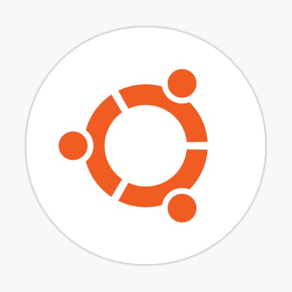 "Ubuntu OS Official Circle Of Friends Logo T-Shirt" Sticker for Sale by ...