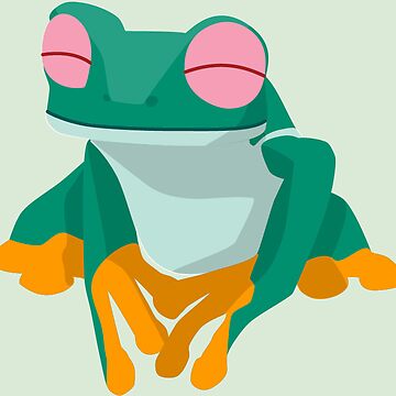 "Cute Tropical Tree Frog" Sticker for Sale by Sticker-Kitten | Redbubble
