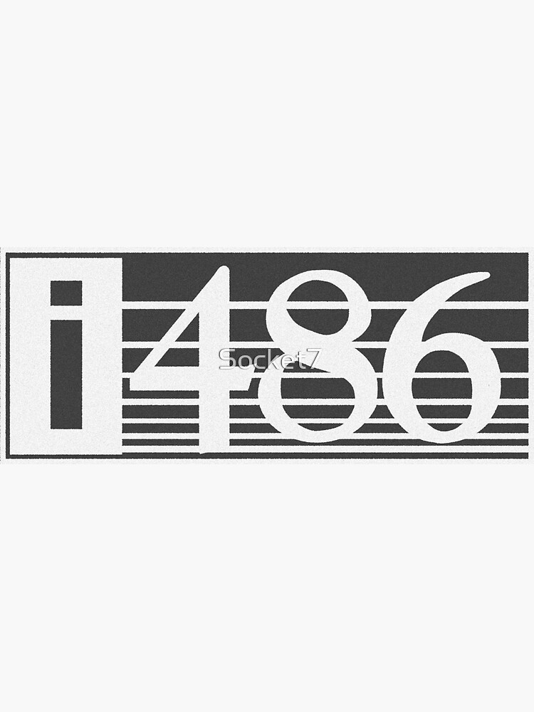 "Intel i486" Sticker for Sale by Socket7 | Redbubble