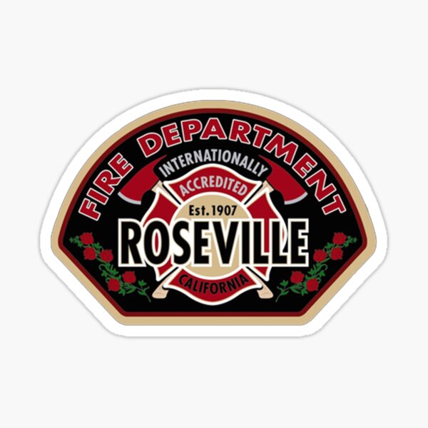 "Roseville Cali Fire Department" Sticker by TeamBride | Redbubble