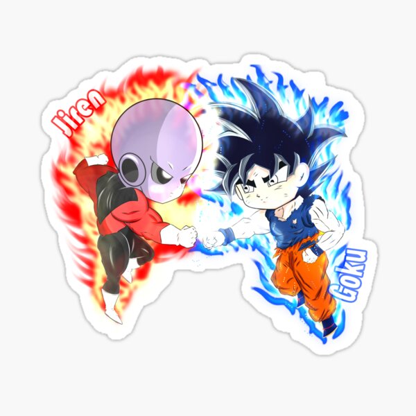 "Goku Ultra Instinct Vs Jiren" Sticker for Sale by jstudiosoregon ...