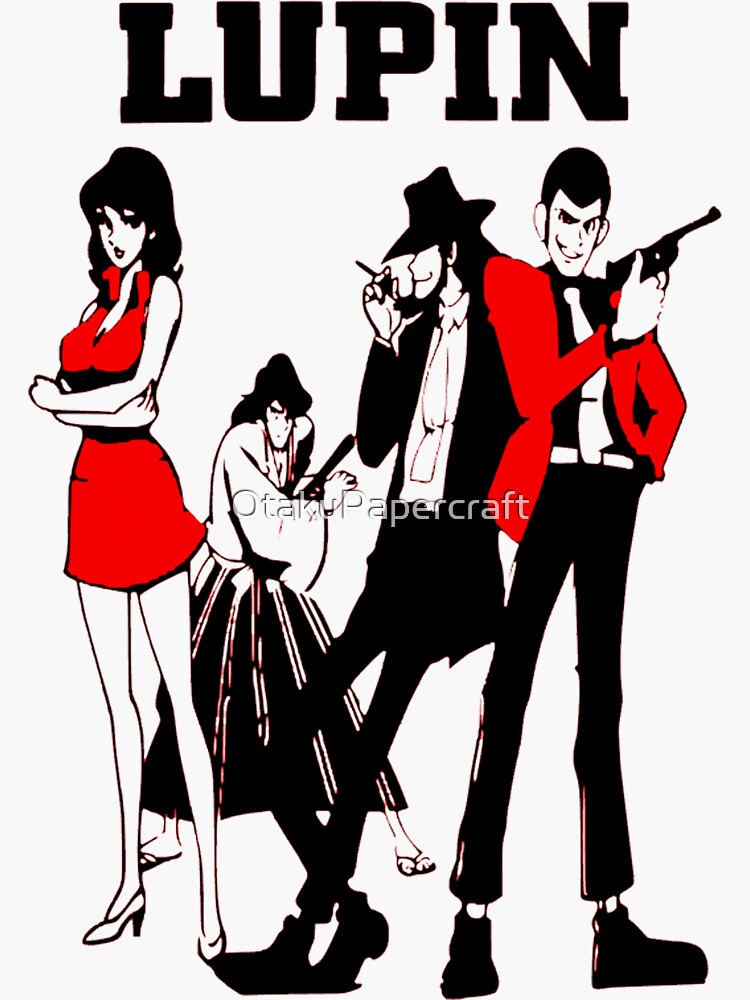 "Lupin the Third and his gang" Sticker by OtakuPapercraft | Redbubble