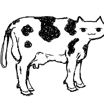 "caow" Sticker for Sale by gloomeykat | Redbubble