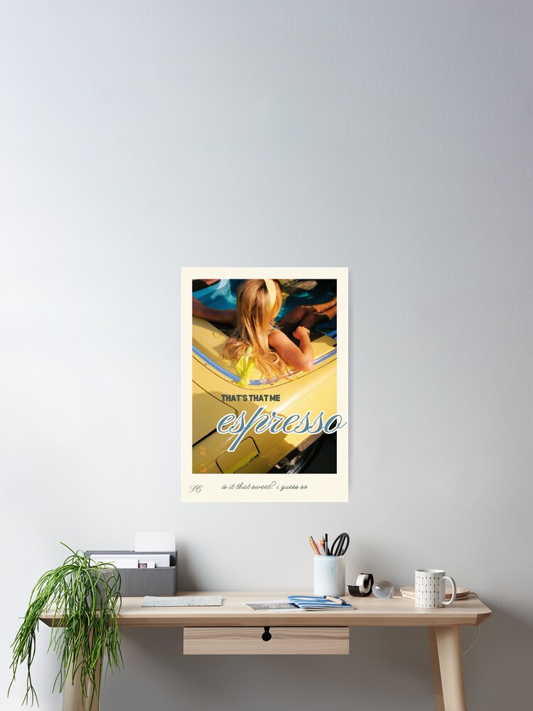 "Espresso Sabrina Carpenter Print" Poster for Sale by eroda-designs ...