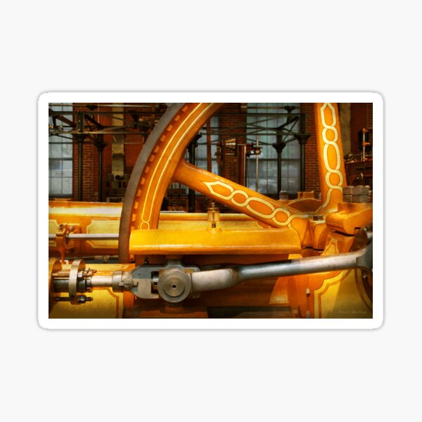 "Steampunk - Engine - You are so flywheel" Sticker for Sale by ...