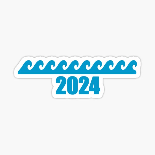 "Blue Wave 2024" Sticker for Sale by CoastalCaptures | Redbubble