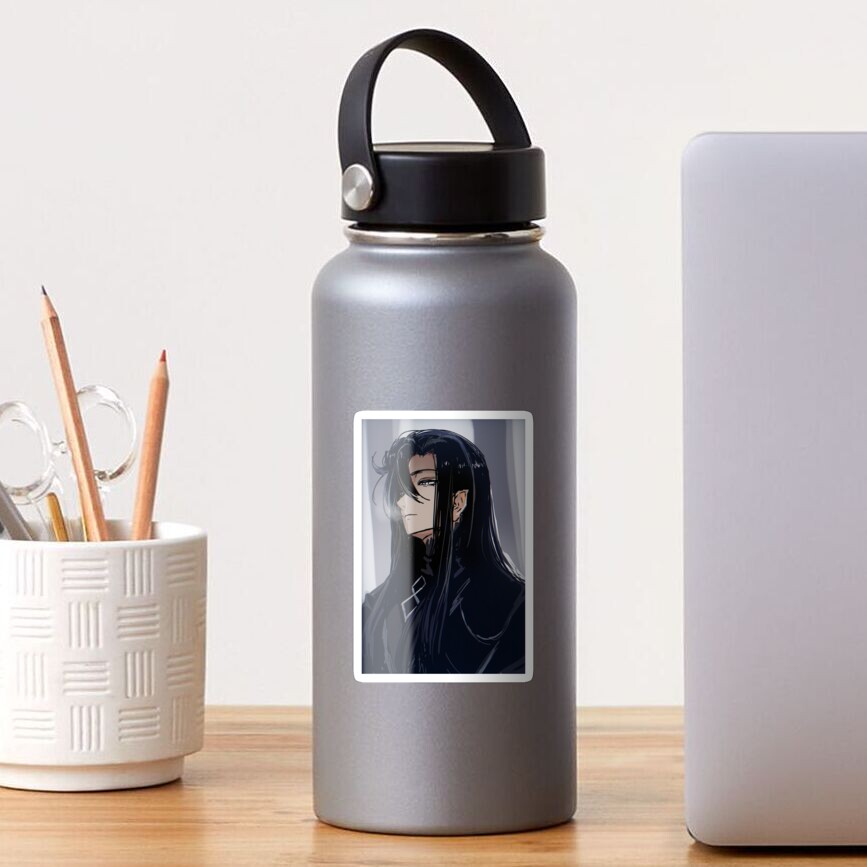 "Capitano Cryo Dragon Sovereign Fan Design Genshin Impact" Sticker for ...