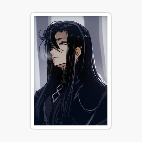 "Capitano Cryo Dragon Sovereign Fan Design Genshin Impact" Sticker for ...