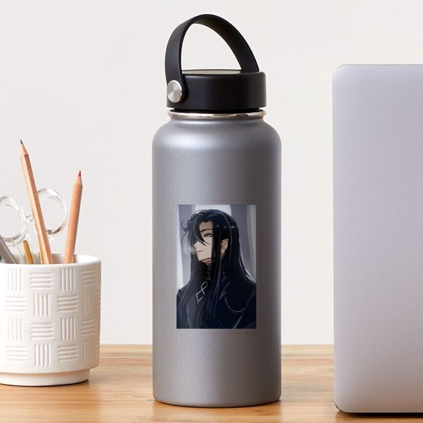 "Capitano Cryo Dragon Sovereign Fan Design Genshin Impact" Sticker for ...