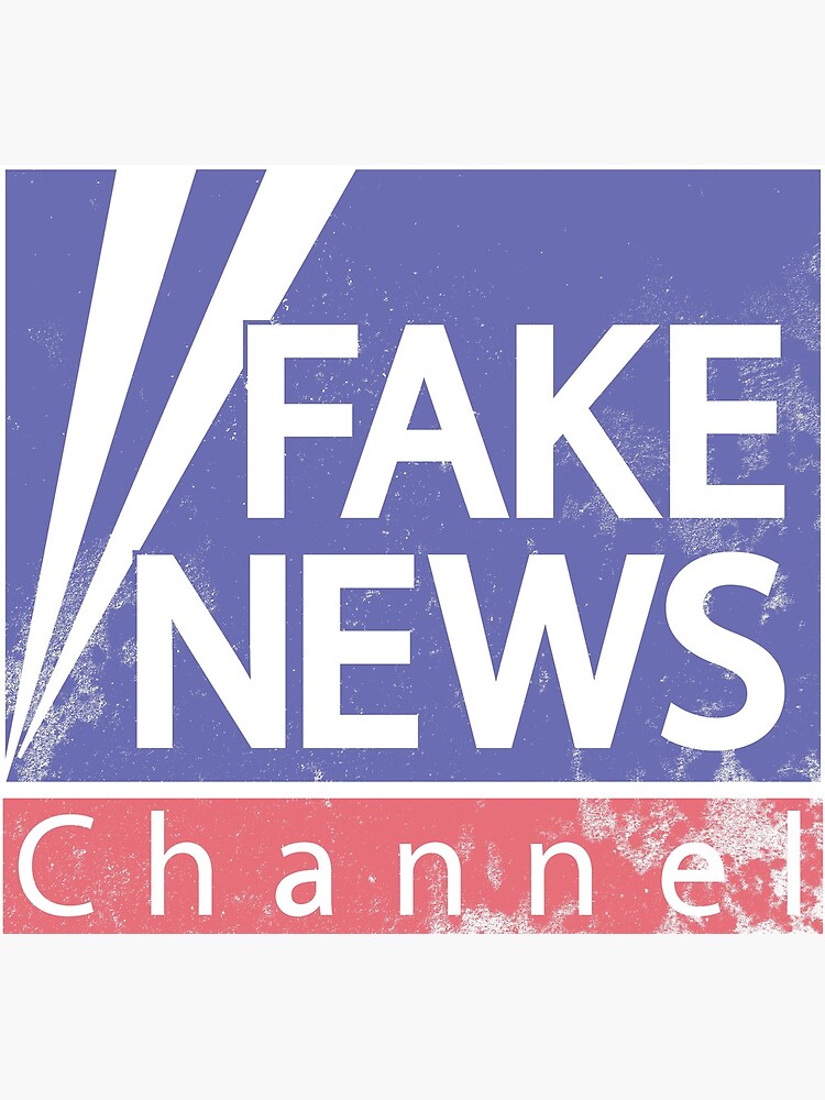 "Fake News Channel Logo" Art Print by OGjimbo | Redbubble