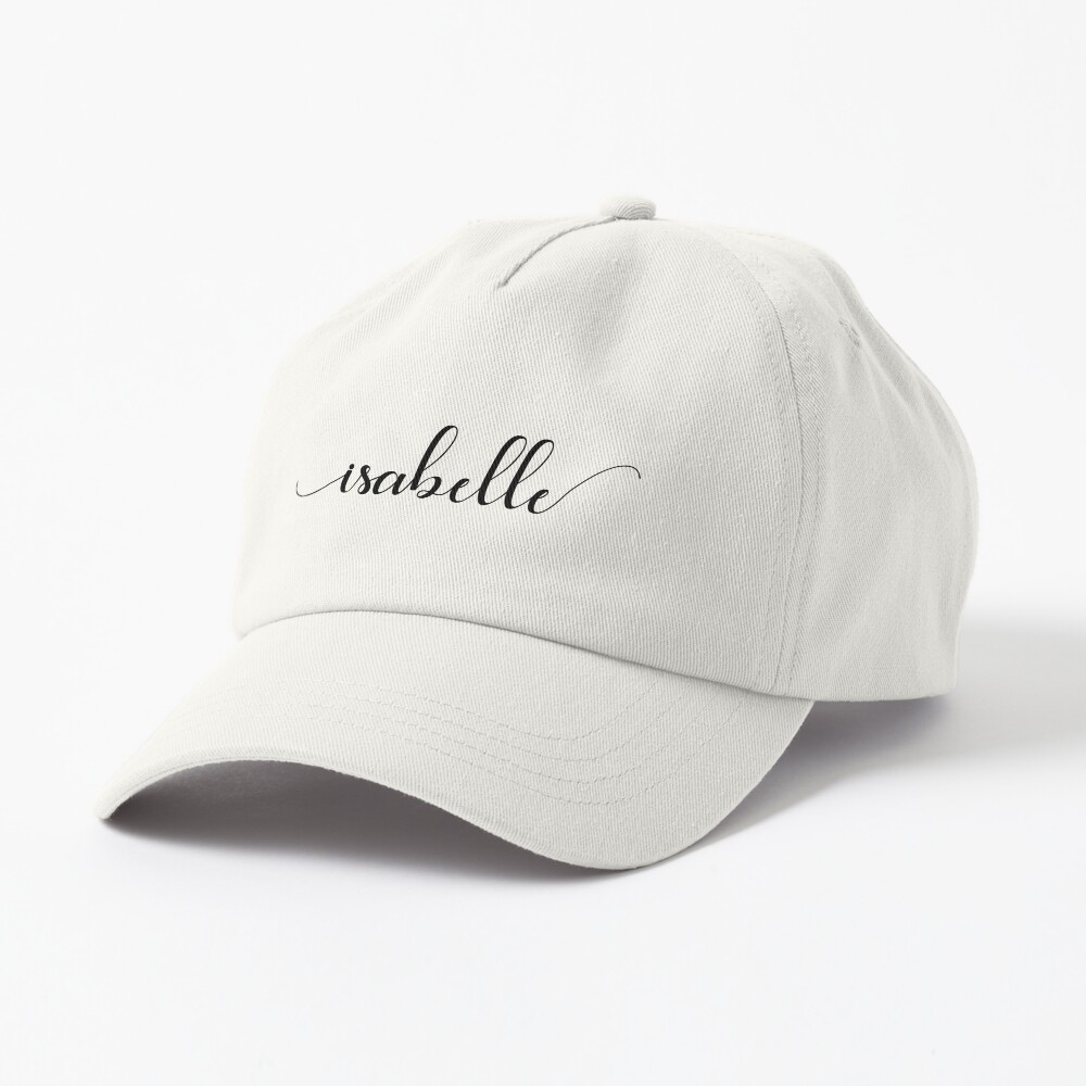 "Isabelle - Custom name on delicate black cursive font" Sticker for ...