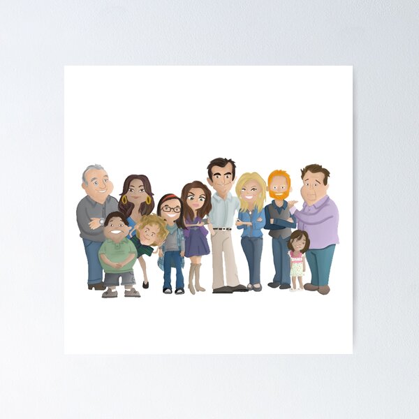 Modern Family Caricatures