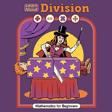 "Learn About Division" Sticker for Sale by Steven Rhodes | Redbubble