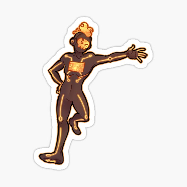 "Rockin' Zero_One" Sticker for Sale by ArtfulCas | Redbubble