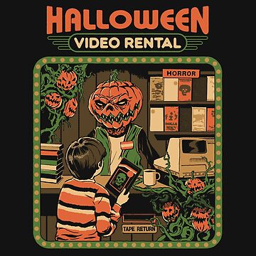 "Halloween Video Rental" Sticker for Sale by stevenrhodes | Redbubble