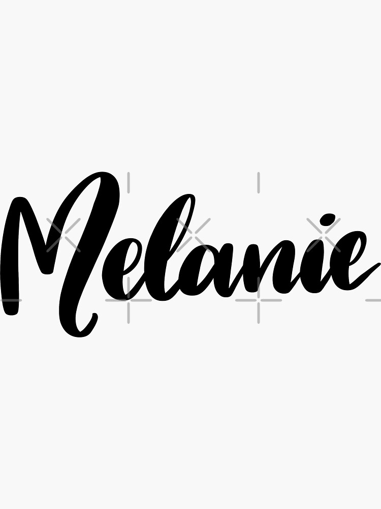 "Melanie " Sticker for Sale by ellietography | Redbubble