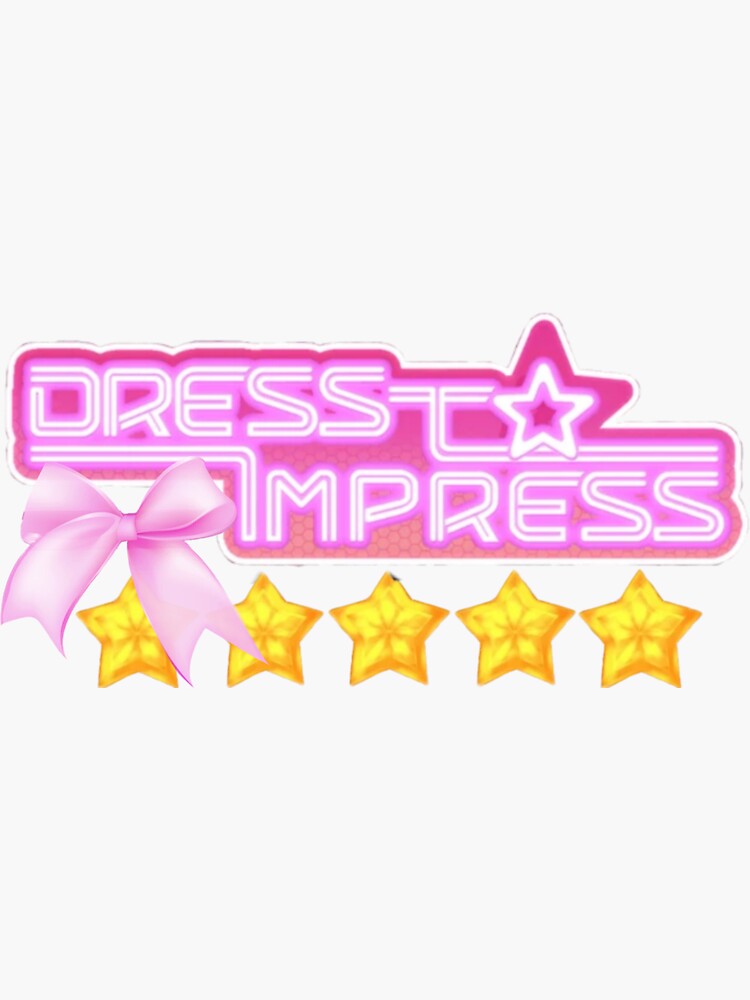 "Dress to impress roblox" Sticker by julesdartist | Redbubble