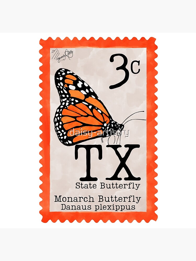 "Monarch Butterfly: Texas State Butterfly Stamp" Poster for Sale by ...