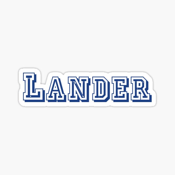 Lander Stickers | Redbubble